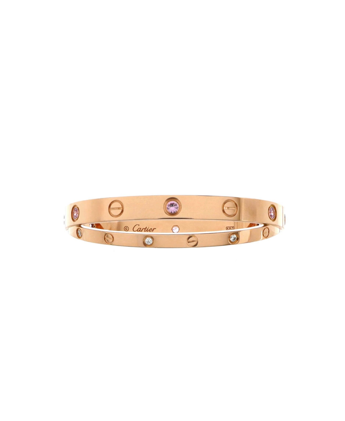 Click here for Pre-Owned Cartier Double Love Bracelet - 18k rose... prices