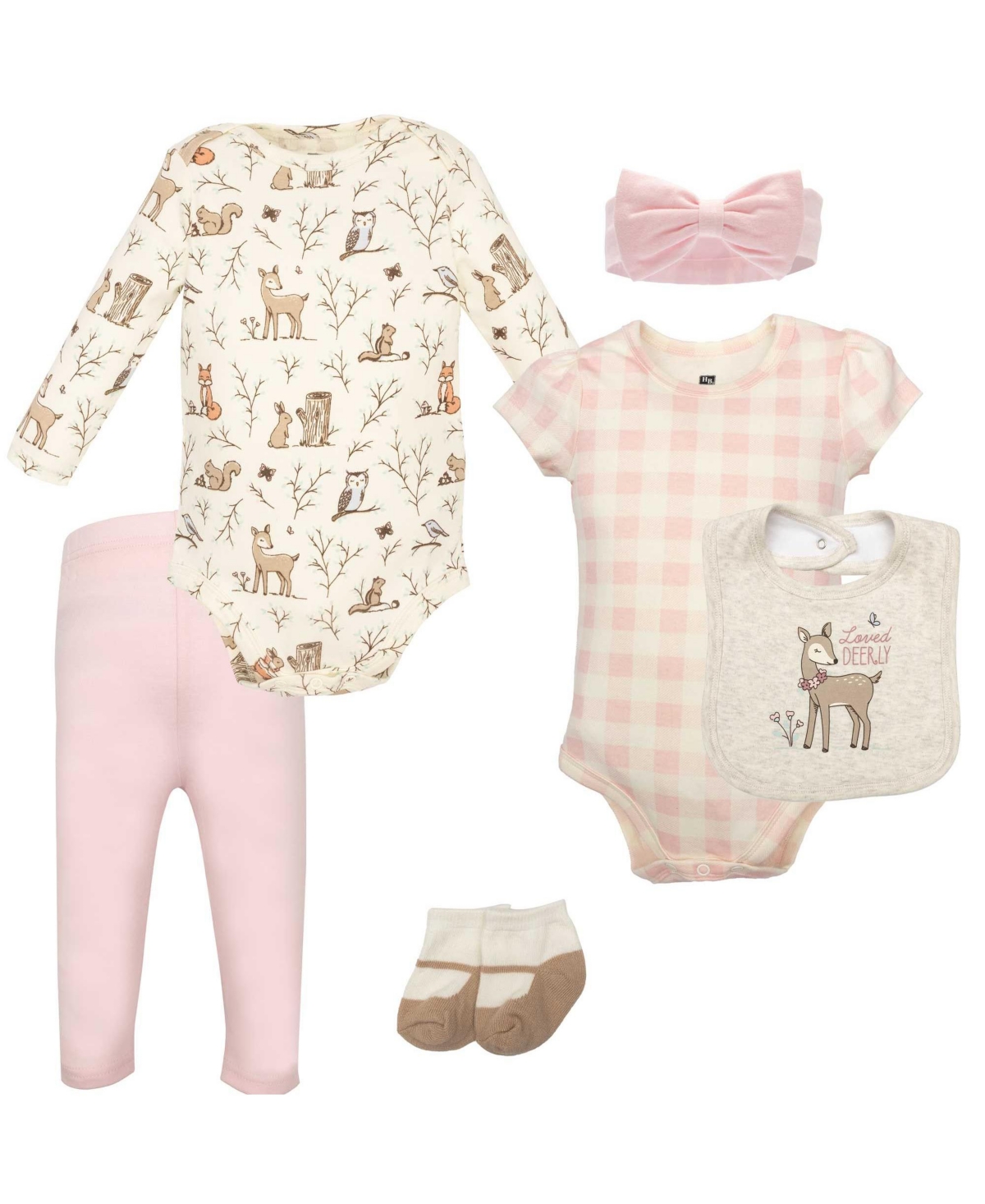 Click here for Hudson Baby Baby Girls Hudson Cotton Layette Set... prices