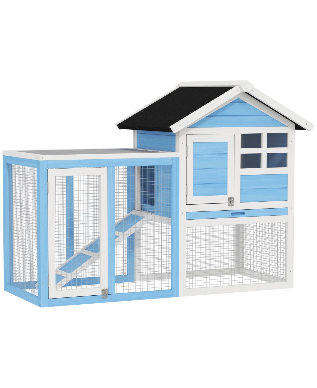 Click here for PawHut 48" Rabbit Hutch 2 Story Small Animal... prices