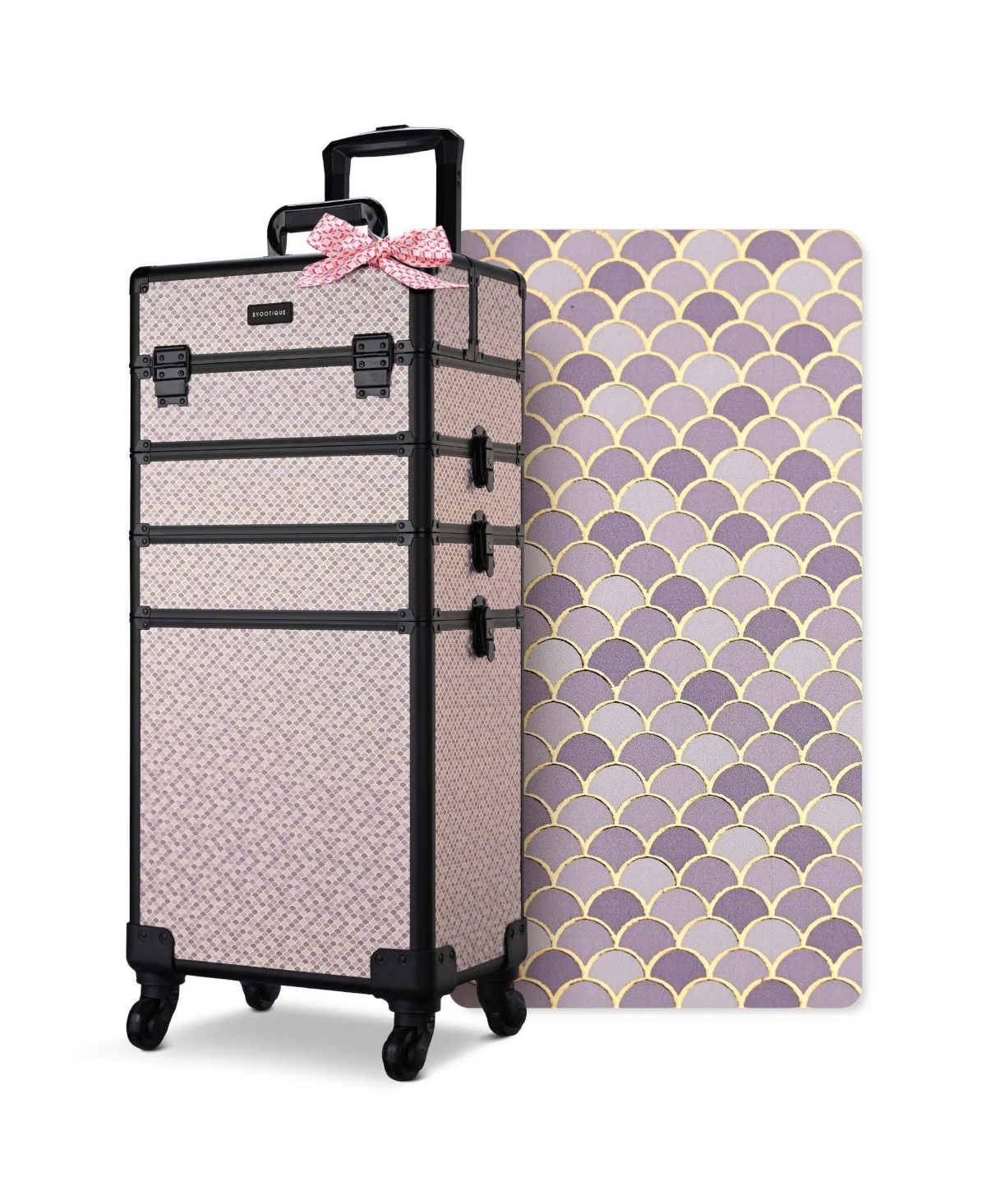 Click here for Byootique Rolling Makeup Train Case 4in1 Professio... prices