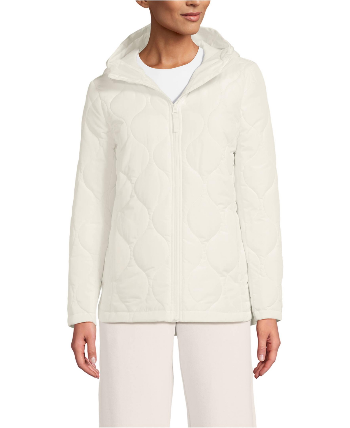 Click here for Lands End Womens FeatherFree Quilted Insulated Jac... prices