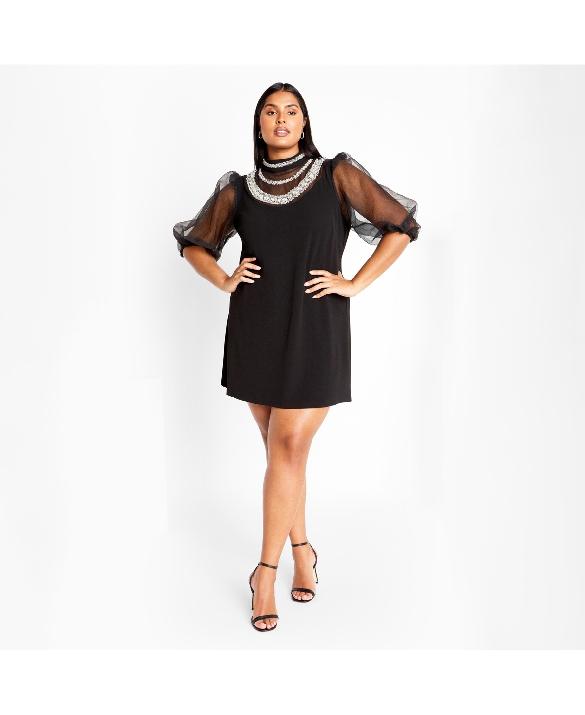Click here for City Chic Womens Phoenix Dress - Black prices