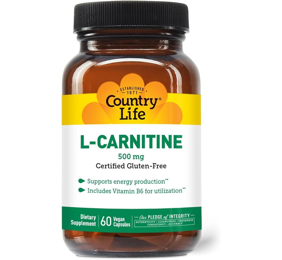Click here for Country Life L-Carnitine with B-6  500 Mg  60 Caps prices