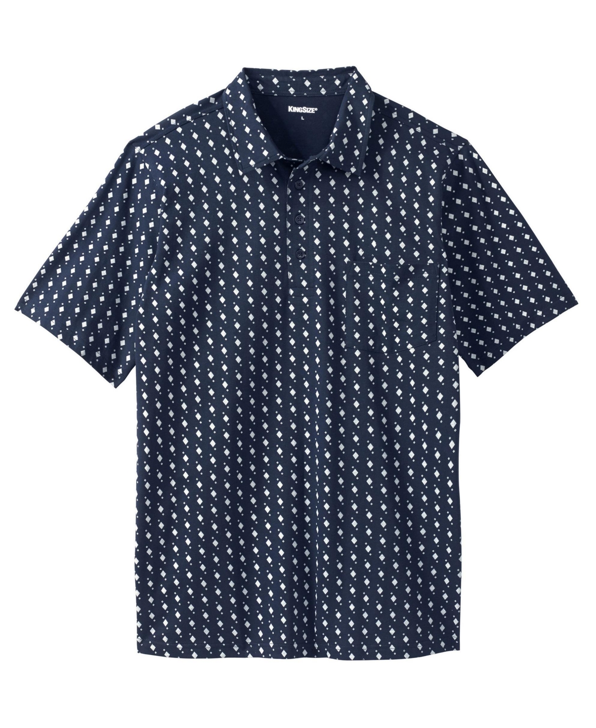 Click here for KingSize Big & Tall Lightweight Jersey Polo - Navy... prices