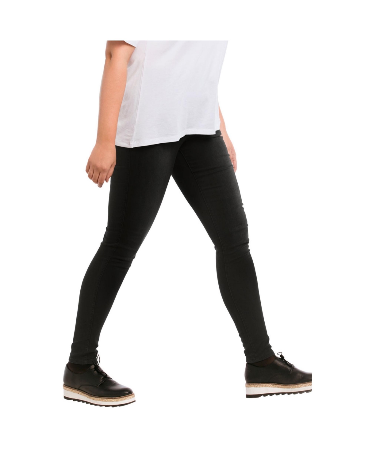 Click here for ellos Womens 4-Pocket Stretch Jeggings - Black prices