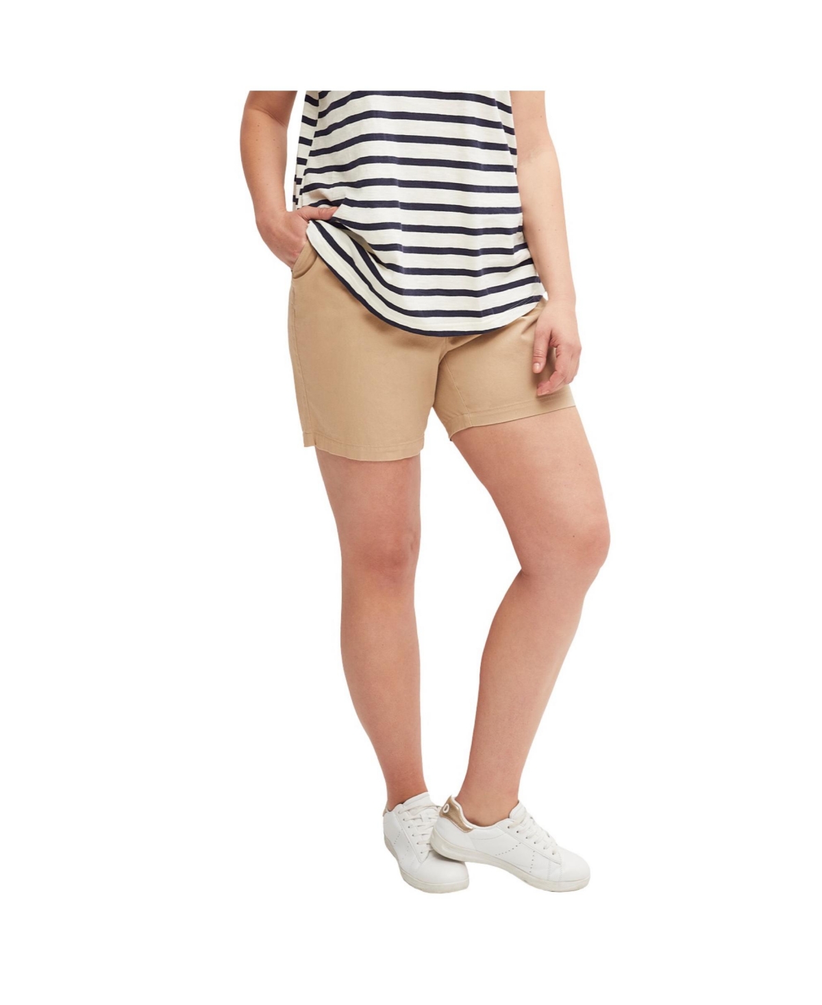 Click here for ellos Womens Stretch Chino Shorts - New khaki prices