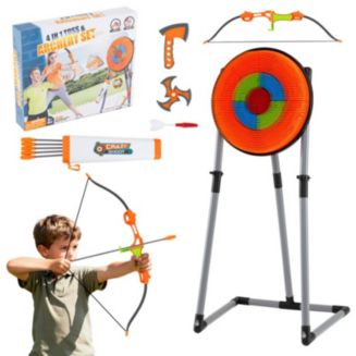 4 in 1 Throwing Target Set Kids Throwing Game with Bristle Target and 3 ...