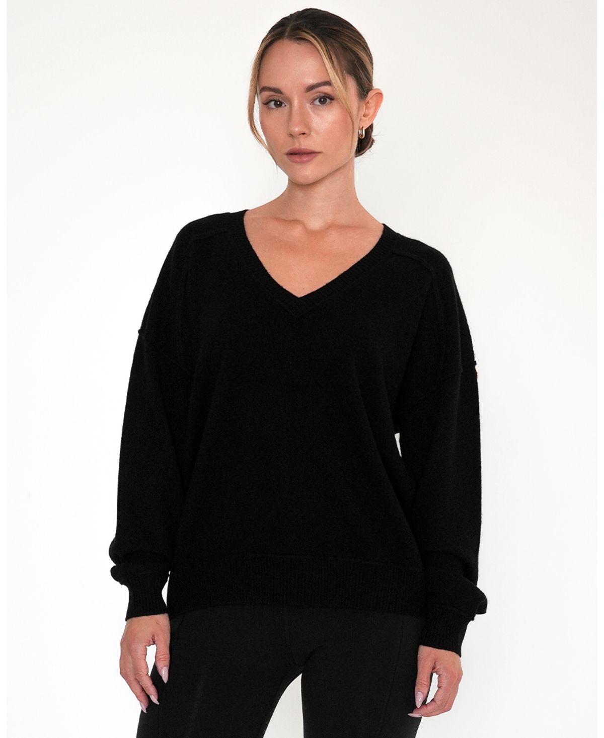 Click here for Rebody Active Womens Nora V Neck Cashmere Sweater... prices