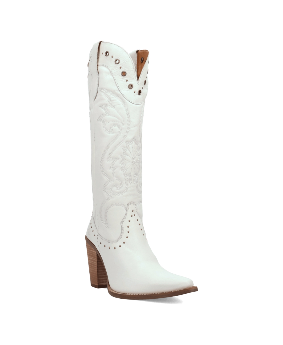 Click here for Dingo Womens Rock N Rebel Suede Leather Boot - Whi... prices