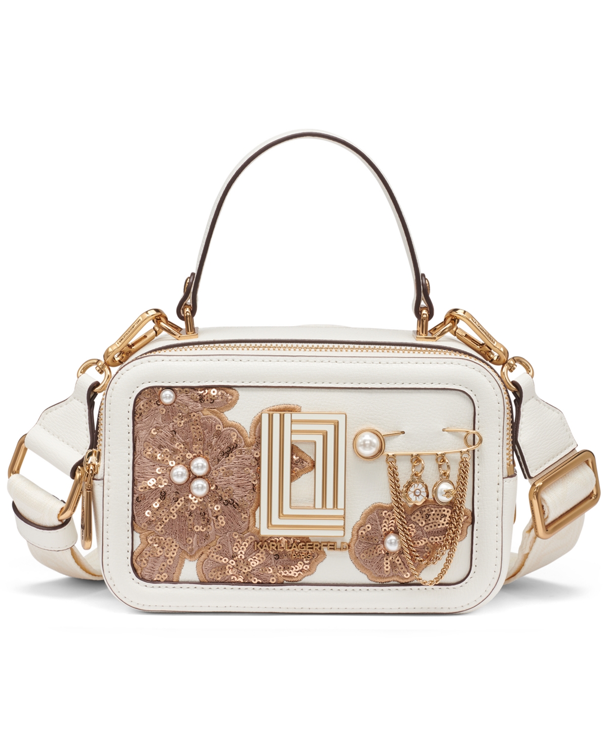 Click here for Karl Lagerfeld Paris Simone Mini Crossbody Bag - W... prices