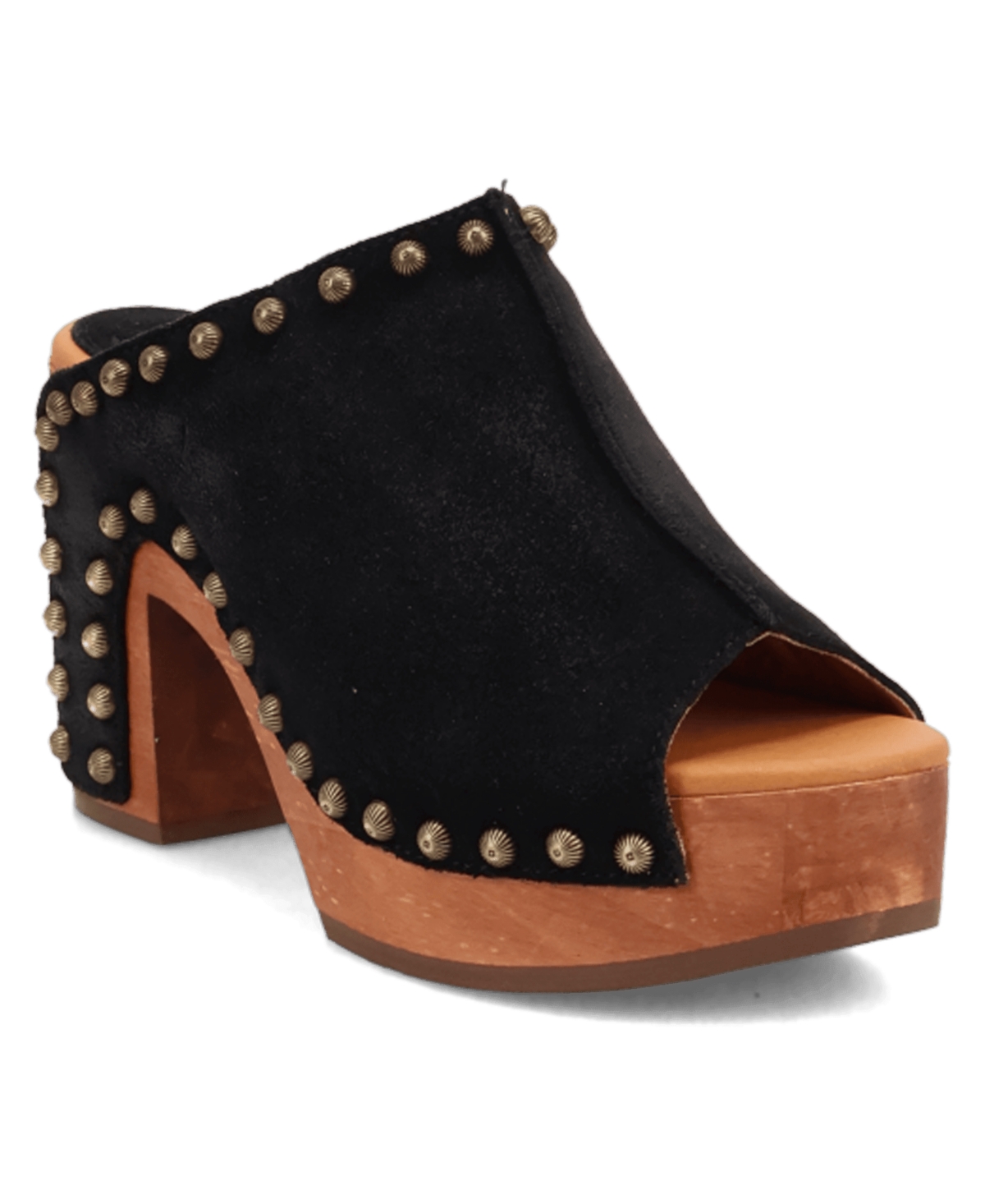 Click here for Dingo Womens Echo Wooden Sandal - Black prices