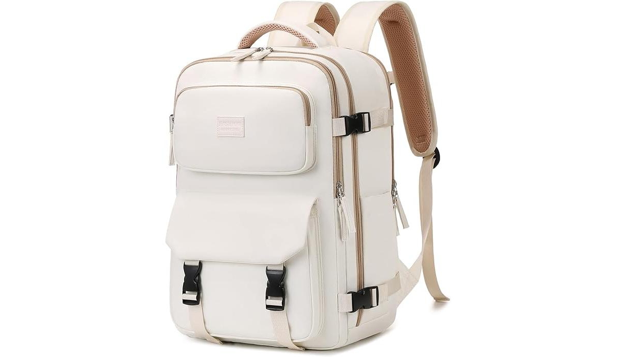 Click here for High-Quality Creamy Milk Color Travel Bag Backpack... prices
