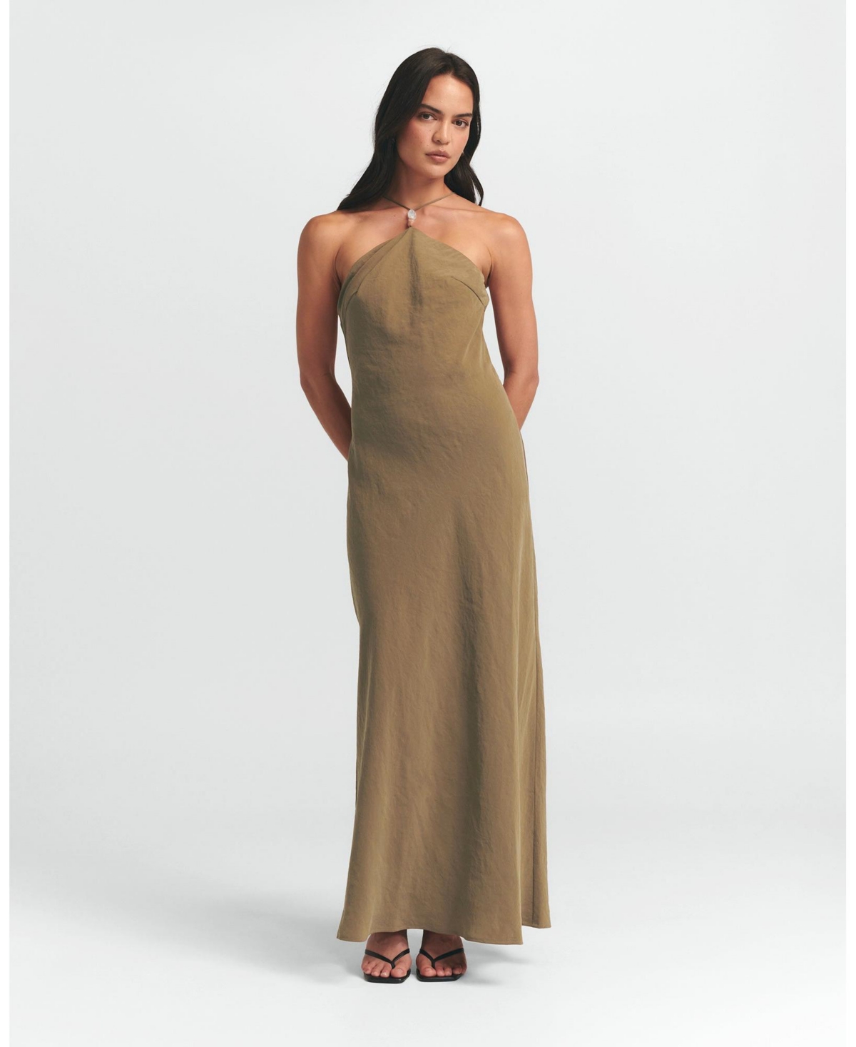 Click here for St Mrlo Womens Anais Slip Dress - Taupe prices