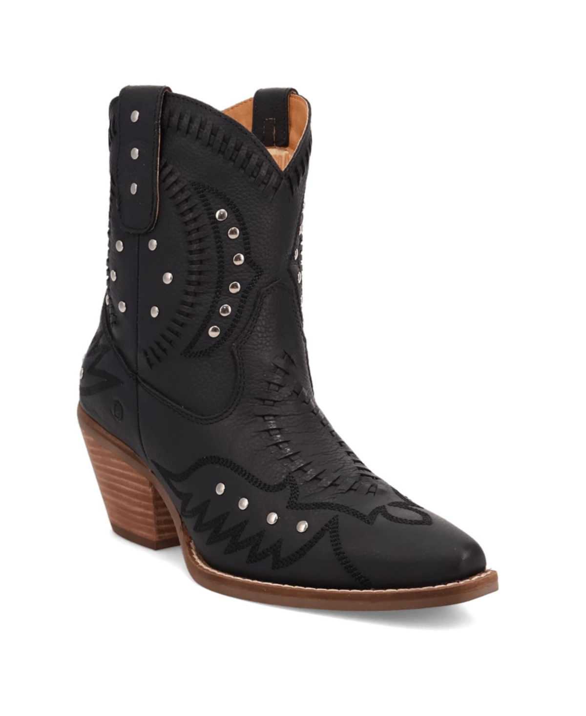 Dingo Womens Precious Leather Bootie - Black