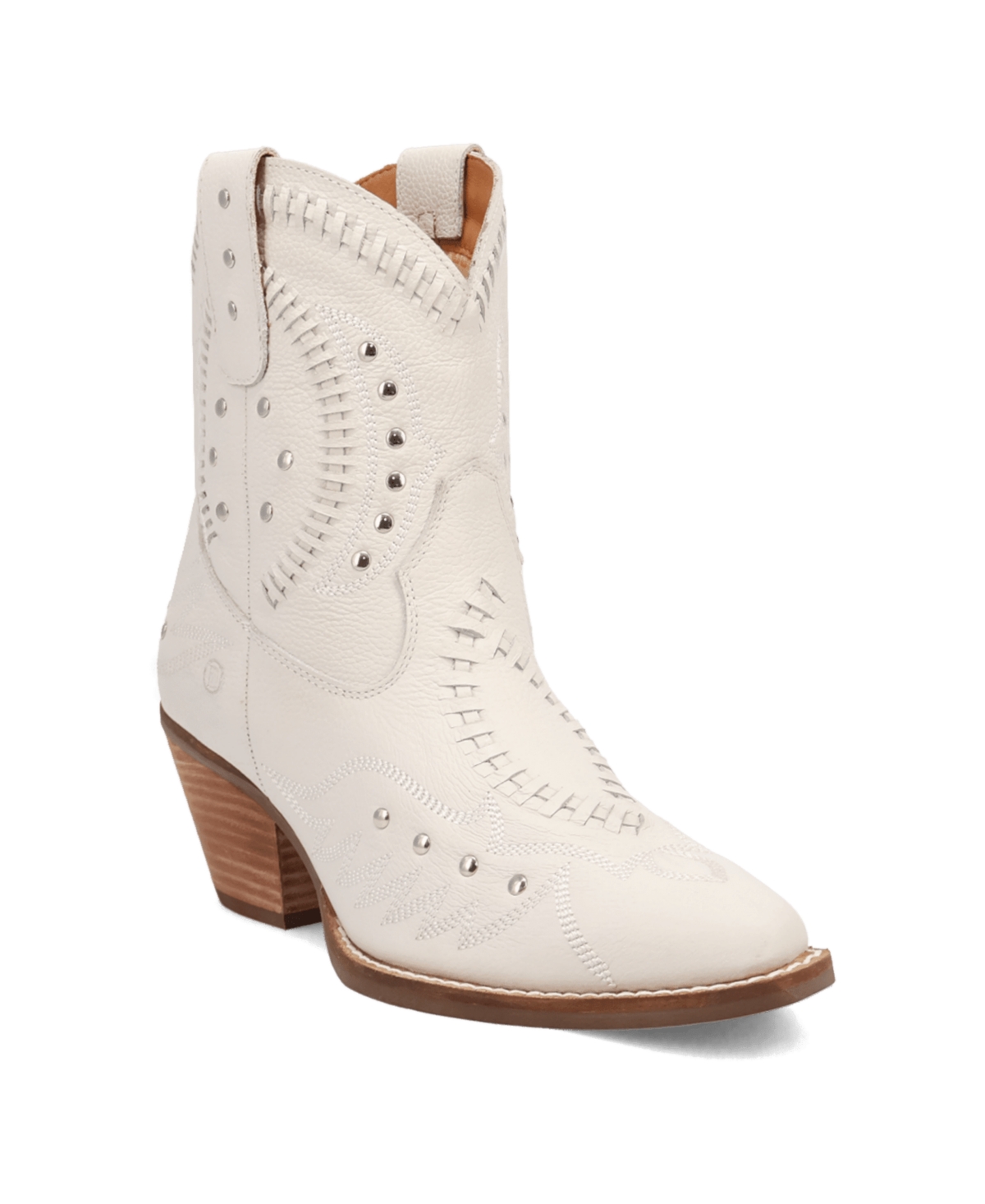 Dingo Womens Precious Leather Bootie - White