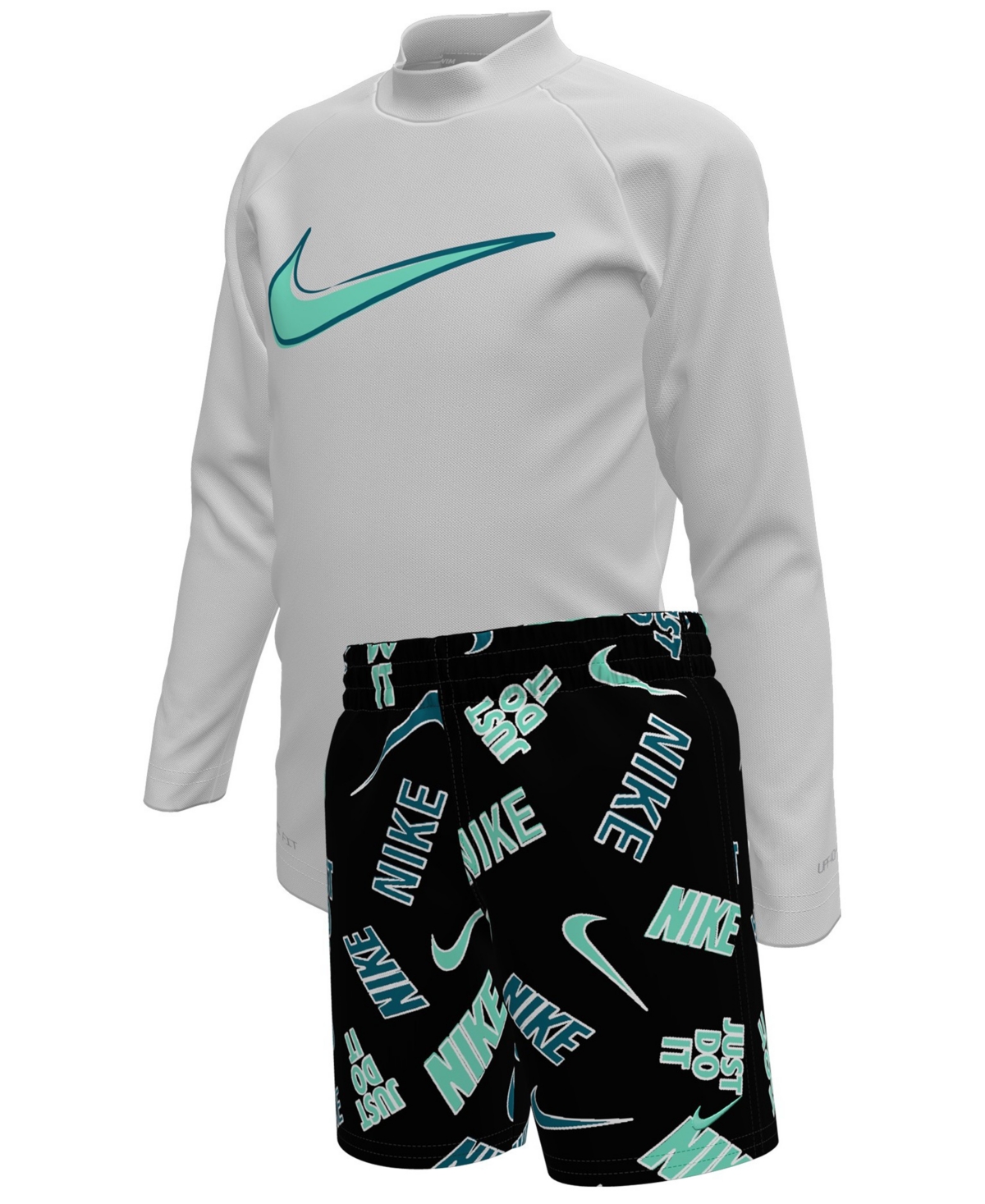 Click here for Nike Boys 4-7 Outline Rash Guard Top and Shorts  2... prices