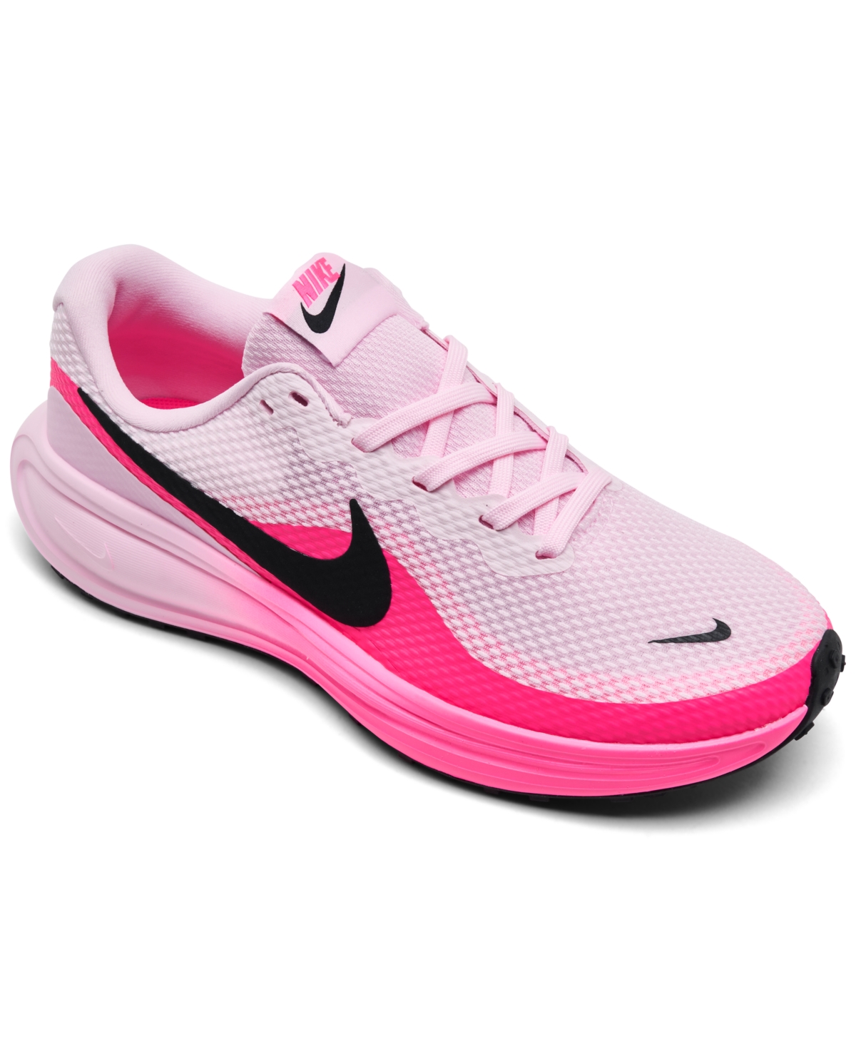 Nike Womens Revolution 8 Running Sneakers from Finish Line - Pink Foam  Black
