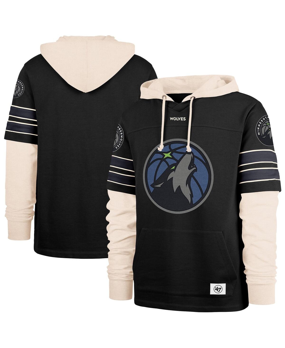 Click here for 47 Brand Mens Black Minnesota Timberwolves Split Z... prices