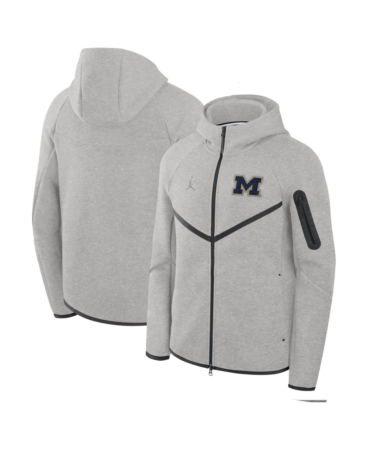 Click here for Jordan Mens Gray Michigan Wolverines Tech Fleece F... prices