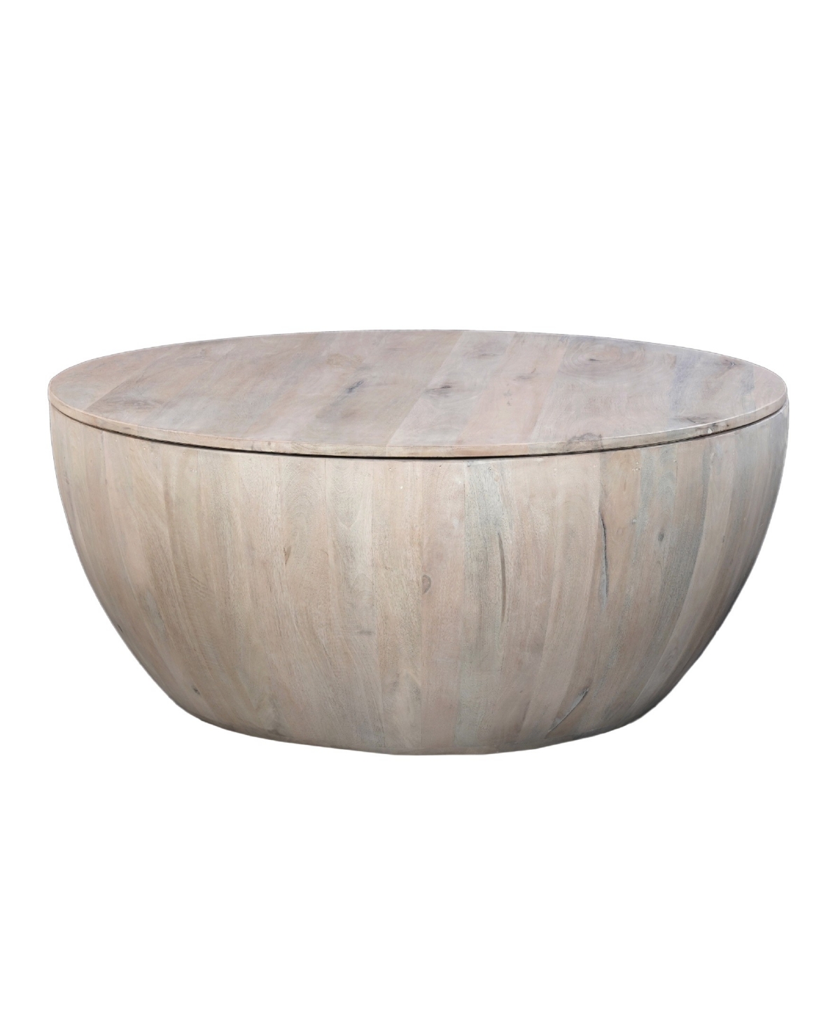 Click here for Benzara 37 Mango Wood Handcrafted Round Coffee Tab... prices