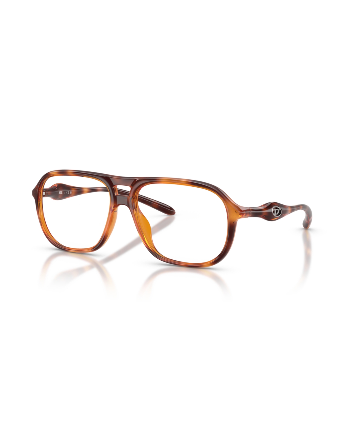 Click here for Diesel Unisex Round Eyeglasses  DL6008U - Havana prices