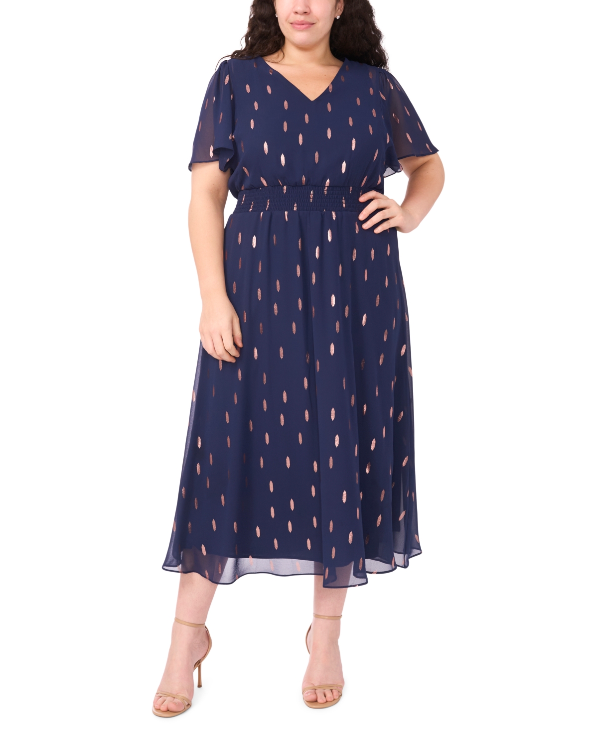 Click here for Msk Plus Size Smocked Waist Clip Maxi Dress - Clas... prices