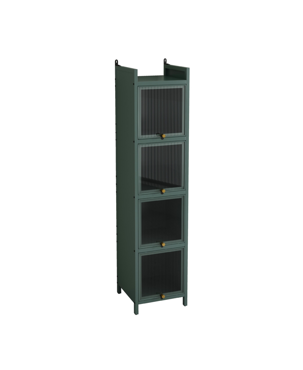 Click here for Casainc Modern Four-Tier Glass Door Cabinet with F... prices