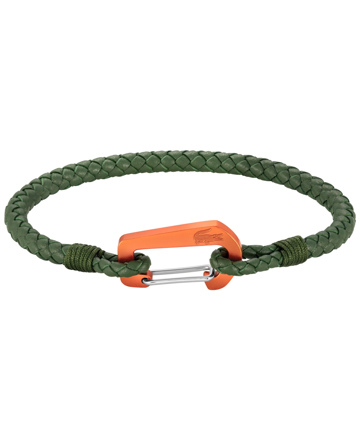 Click here for Lacoste Mens Aluminum Carabiner Closure Bracelet -... prices