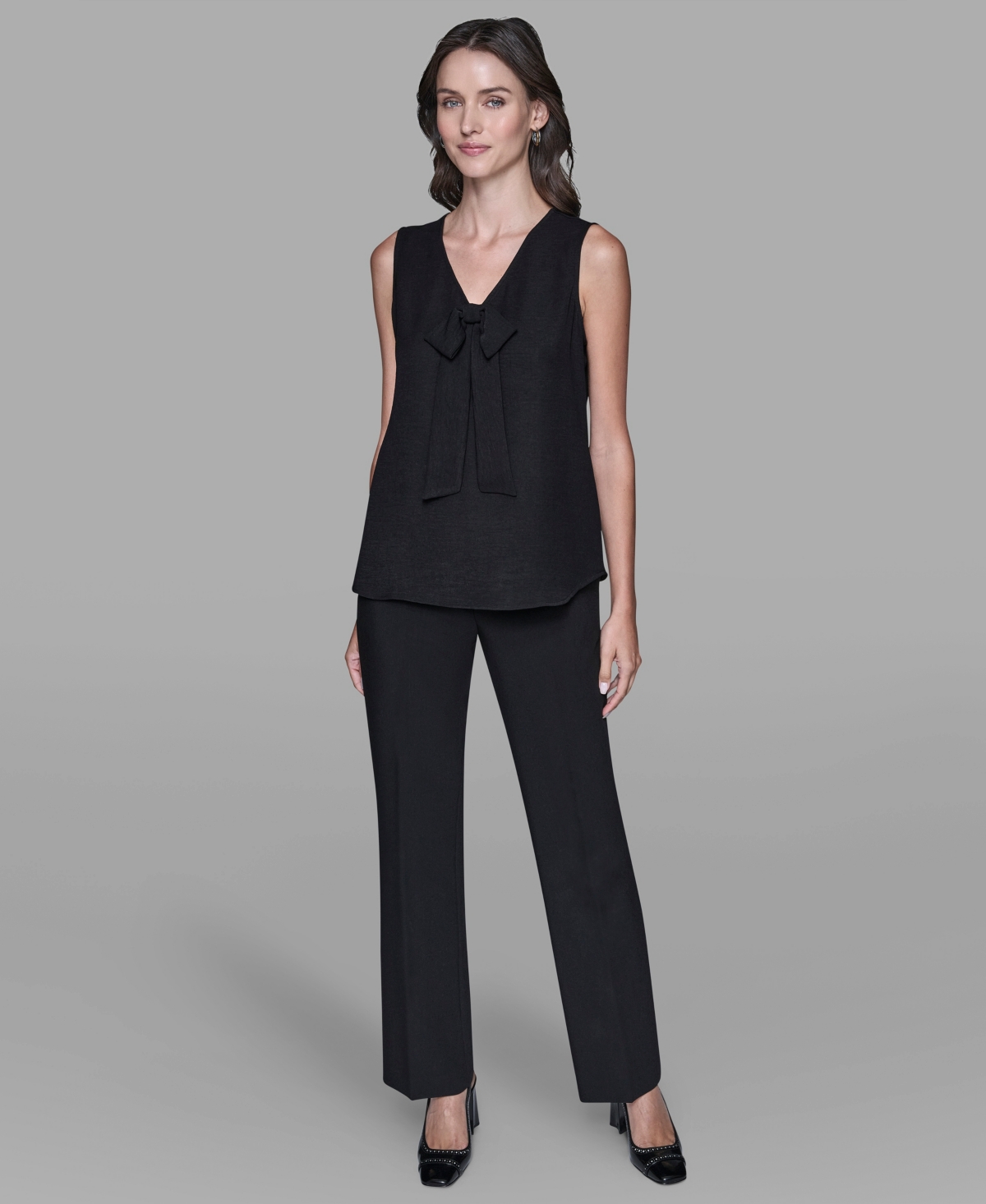 Click here for Karl Lagerfeld Paris Womens Sleeveless Bow Detail... prices