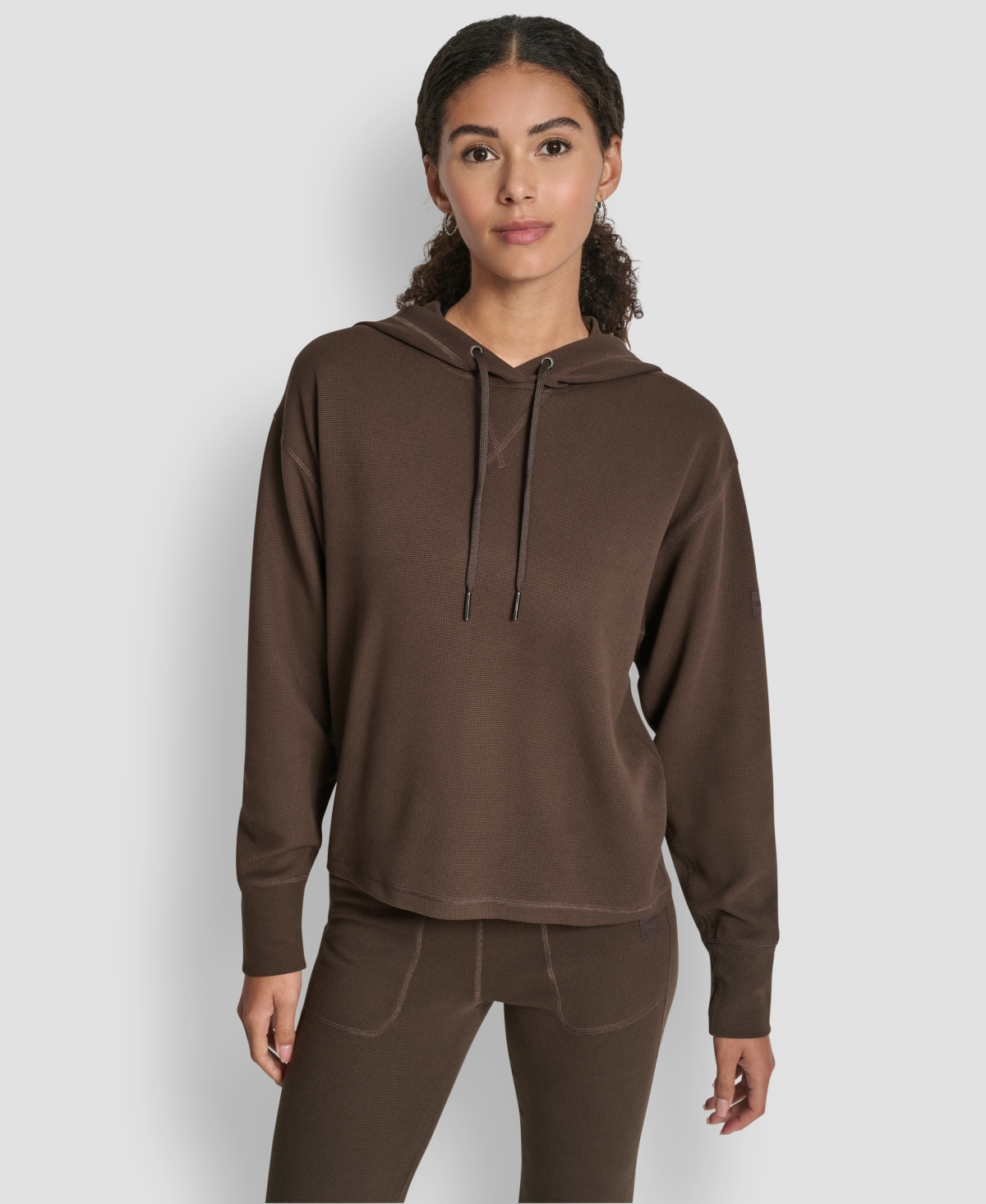 Click here for Dkny Womens Transcend Thermal Pull-On Hoodie - Esp... prices