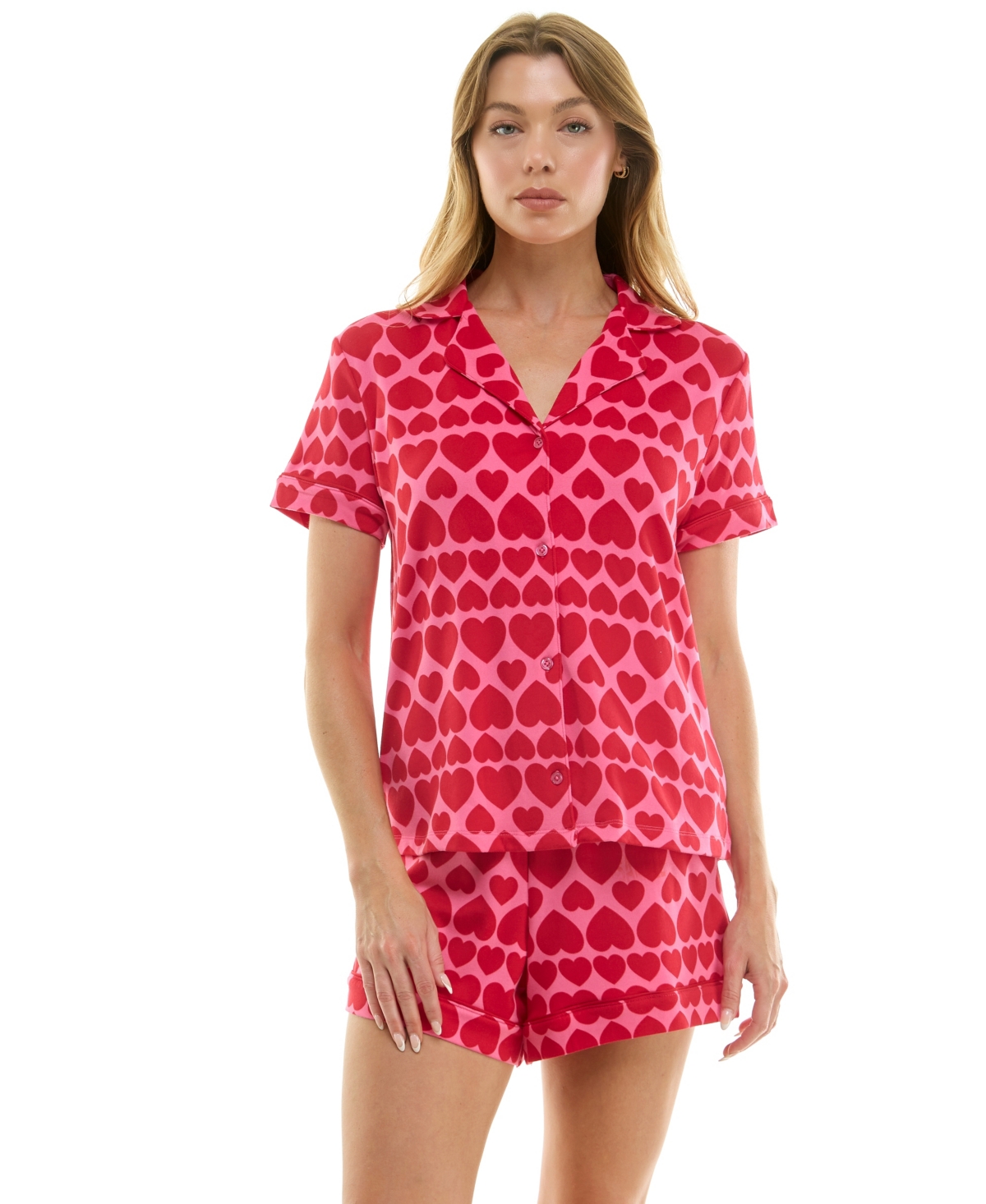 Click here for Roudelain Womens Short Sleeve Notch Collar and Sho... prices