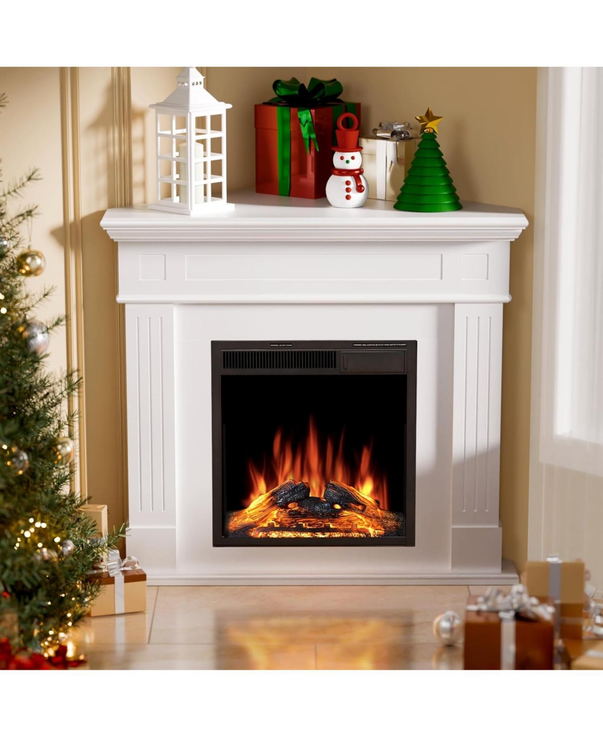 Click here for Cowsar Corner Electric Fireplace with Mantel  Tv S... prices