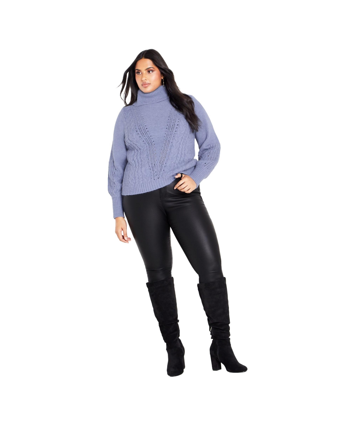 Click here for Avenue Womens Maeve Sweater - Country blue prices