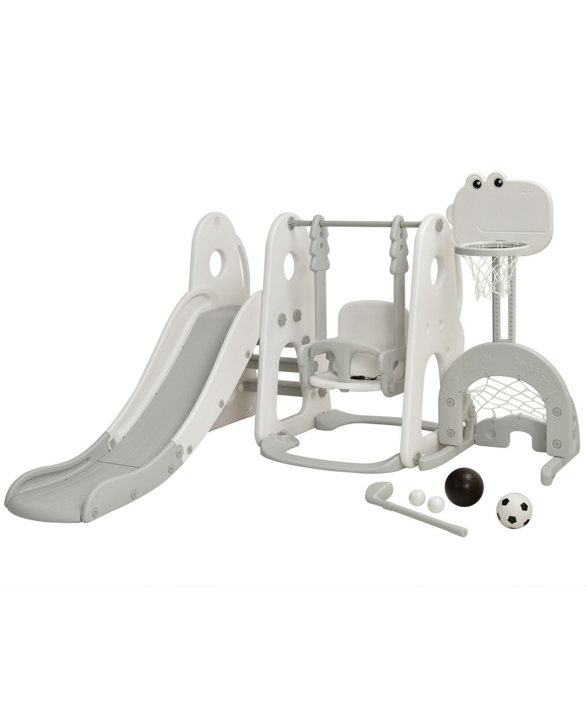 Click here for Skonyon 6 in 1 Toddler Slide and Swing Set with Ba... prices