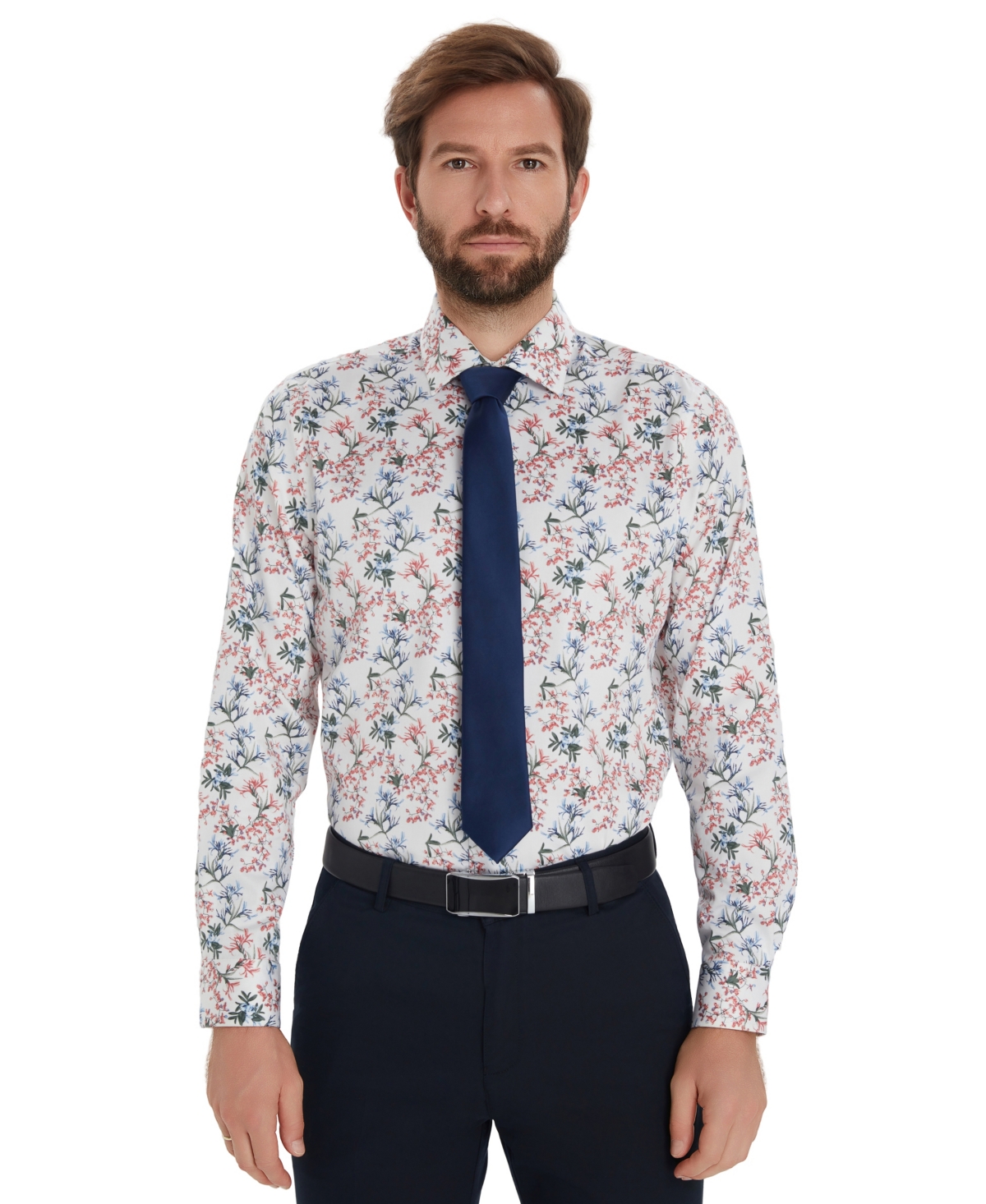 Click here for Bar Iii Mens Garden Floral Printed Dress Shirt  Ma... prices