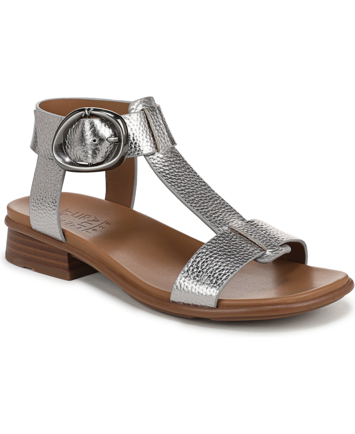 Click here for Naturalizer Womens Brandy T-Strap Block Heel Sanda... prices