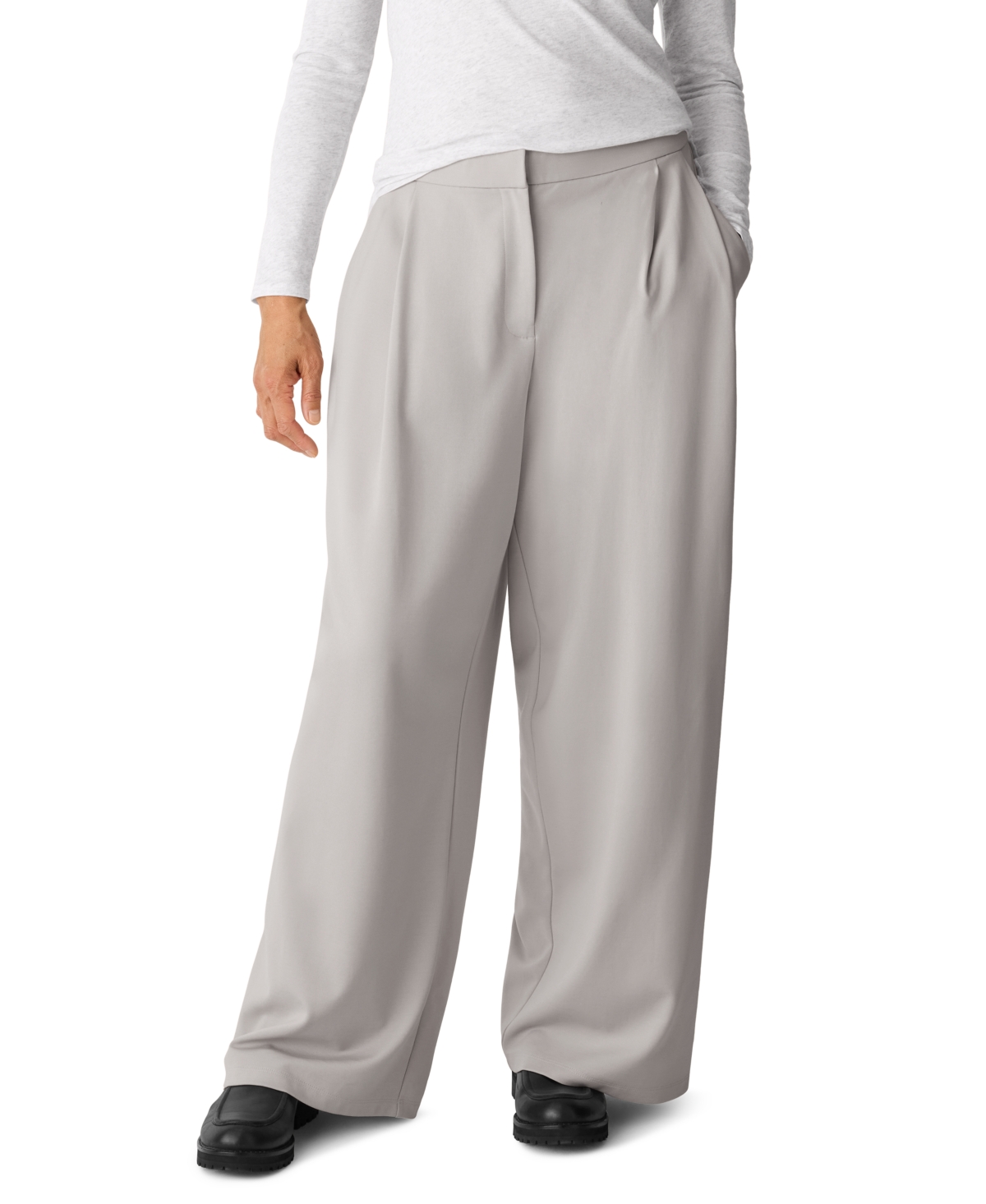 Click here for Eileen Fisher Womens High Rise Pants - Chalk prices