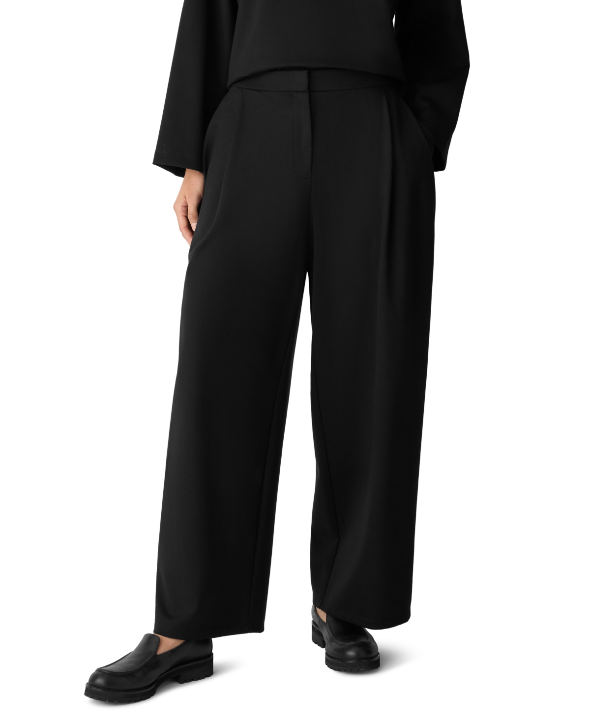 Click here for Eileen Fisher Womens High Rise Pants - Black prices