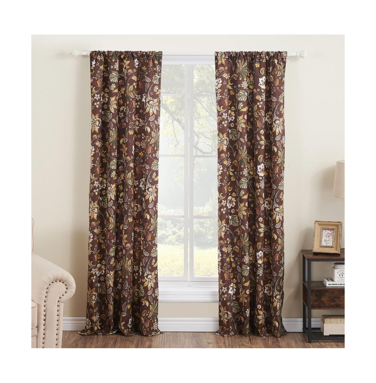 Click here for Barefoot Bungalow Audrey Curtain Panel Set - 84x84... prices