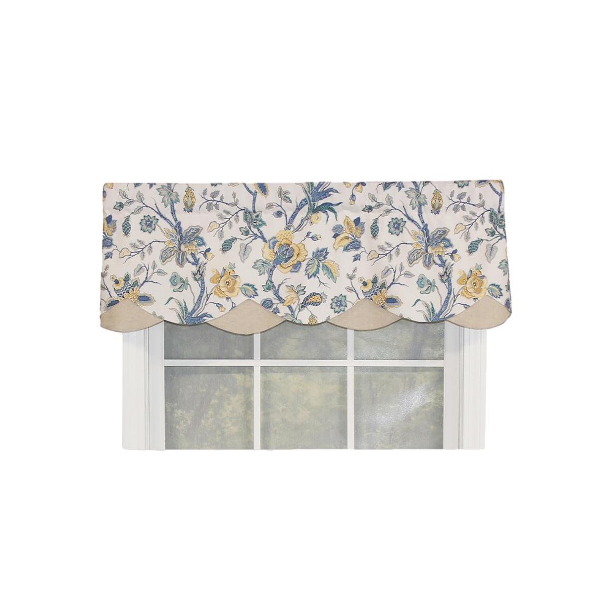 Click here for Rlf Home Gianna Petticoat Valance Red. 3Rod Pocket... prices