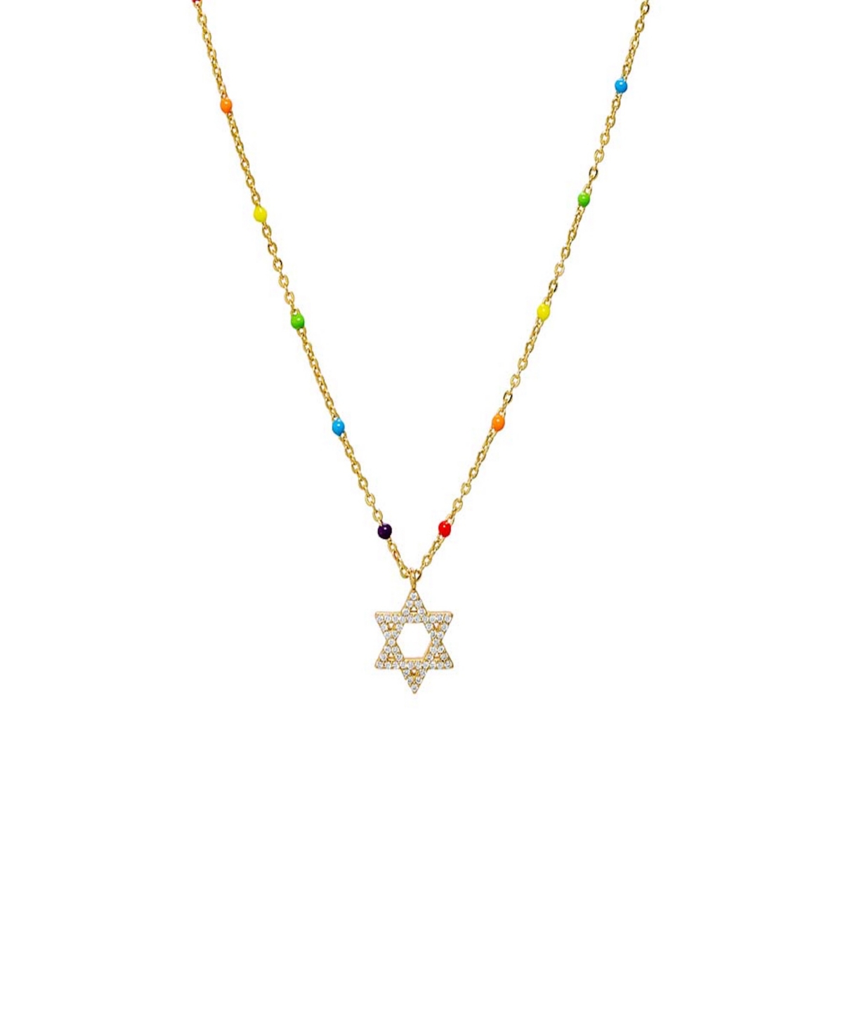 Click here for by Adina Eden Pave Star of David Multi Color Beade... prices