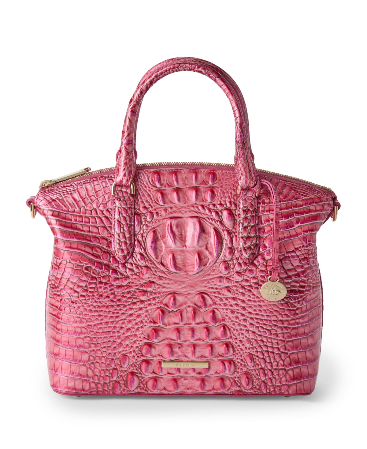 Click here for Brahmin Duxbury Leather Satchel Bag - French Rose... prices