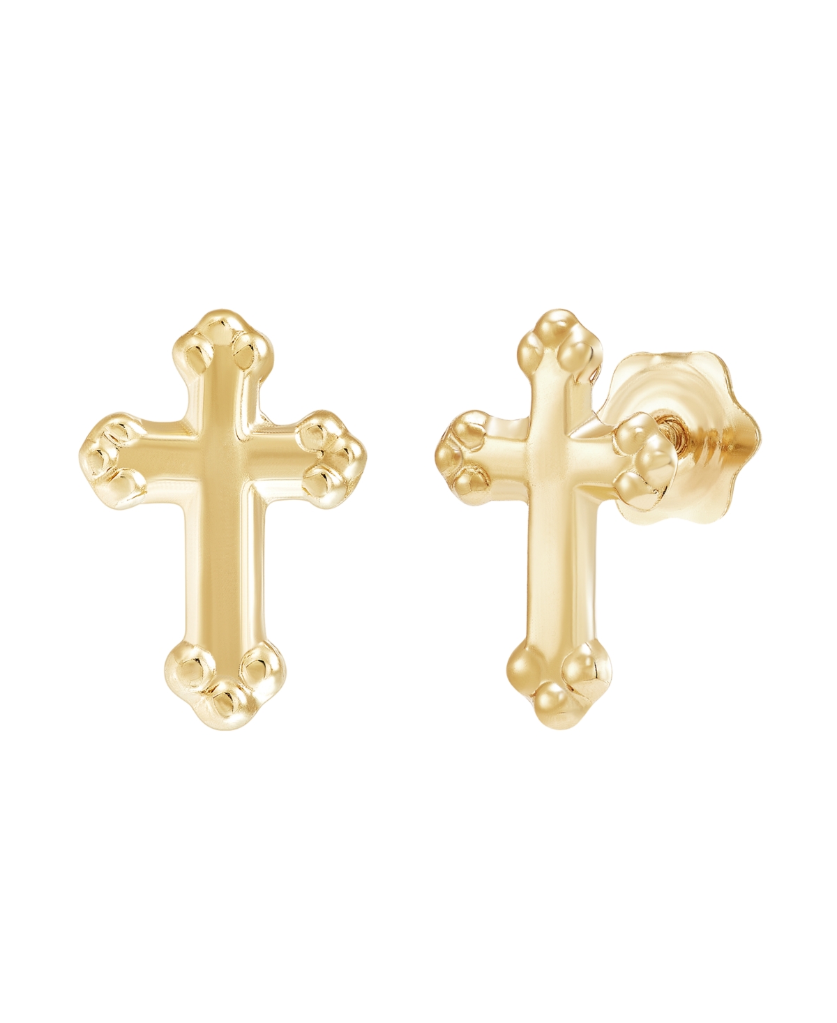 Click here for Macys Cross Stud Earrings in 10k Yellow Gold prices