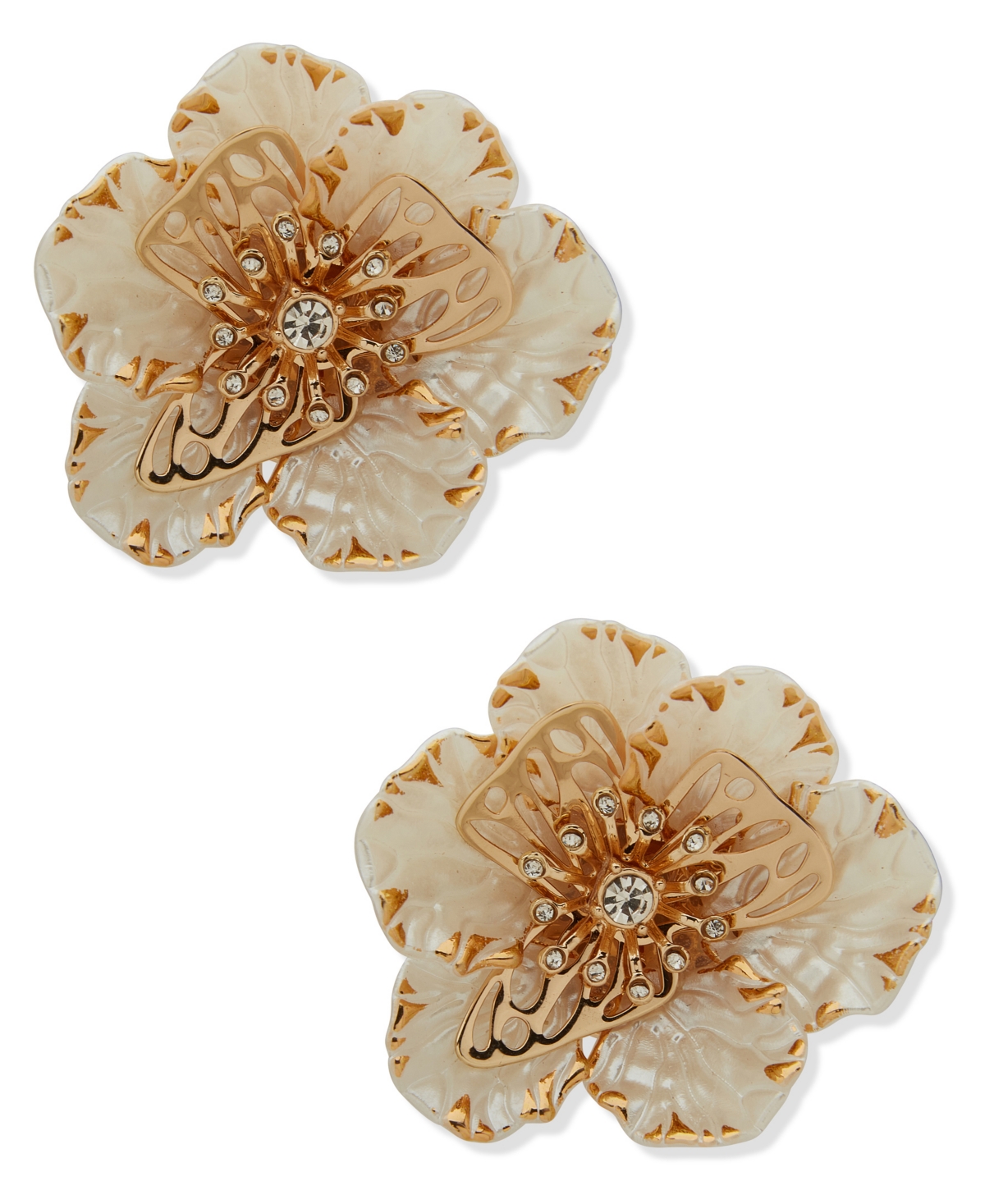 Click here for lonna & lilly Multi-Stone Large Flower Stud Earrin... prices
