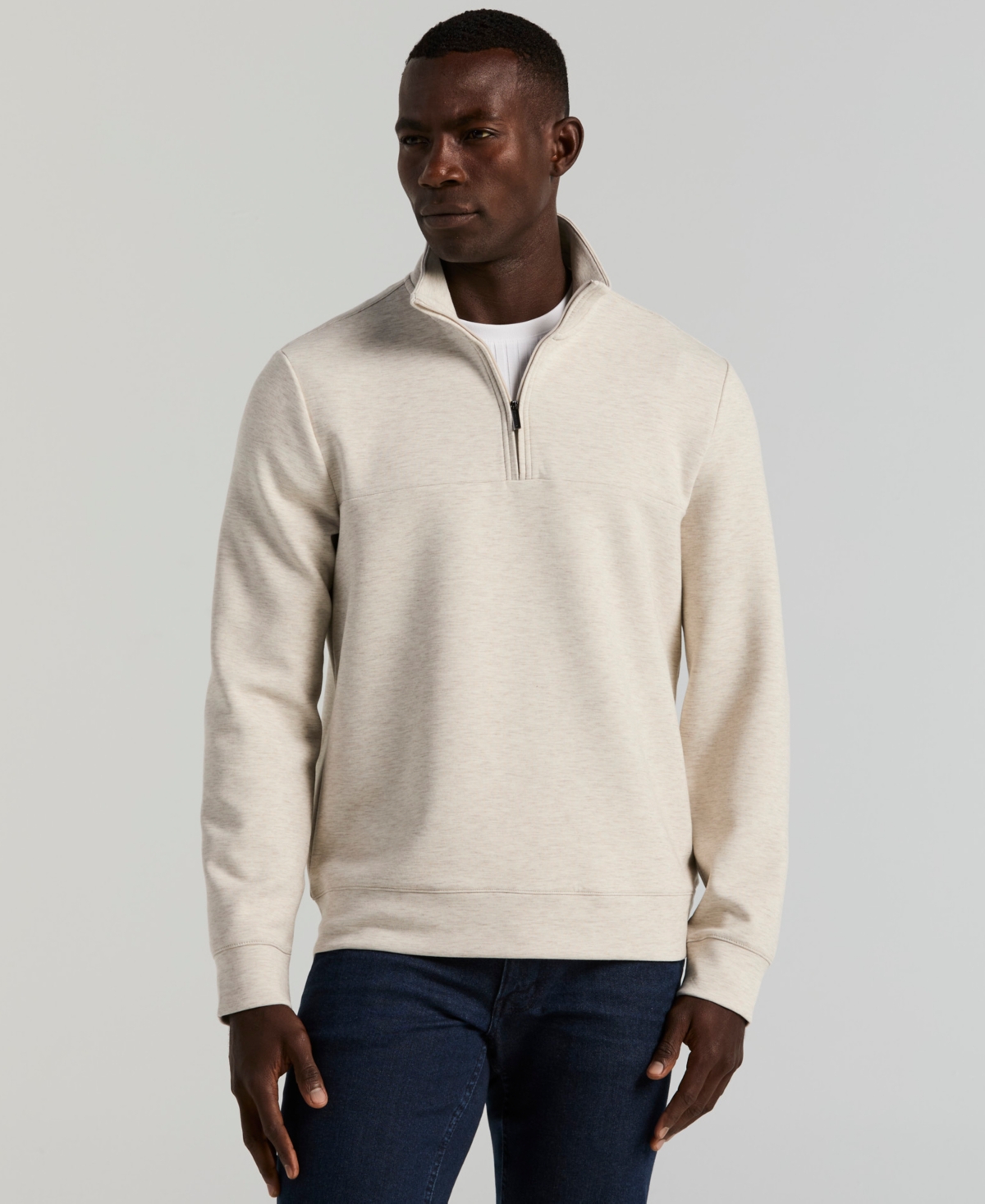 Click here for Perry Ellis Mens Neoprene Quarter Zip Long-Sleeve... prices