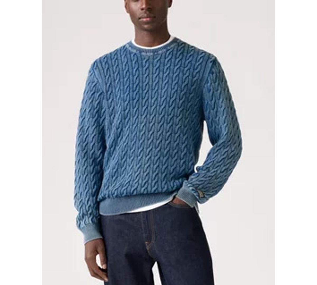 Click here for Levis Mens Crewneck Long-Sleeve Sweater - Indigo prices