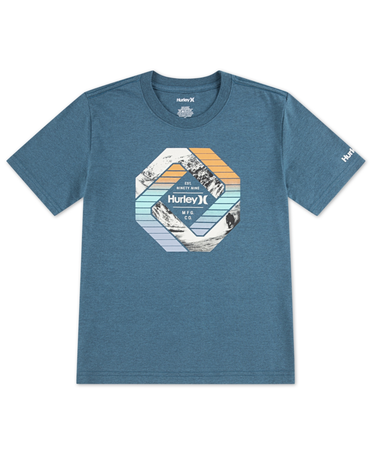 Click here for Hurley Boys 8-20 Alpha-Fill Crewneck T-Shirt - Blu... prices