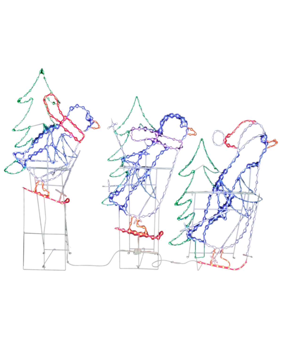 Click here for Puleo International Skiing Penguins with Tree Chri... prices