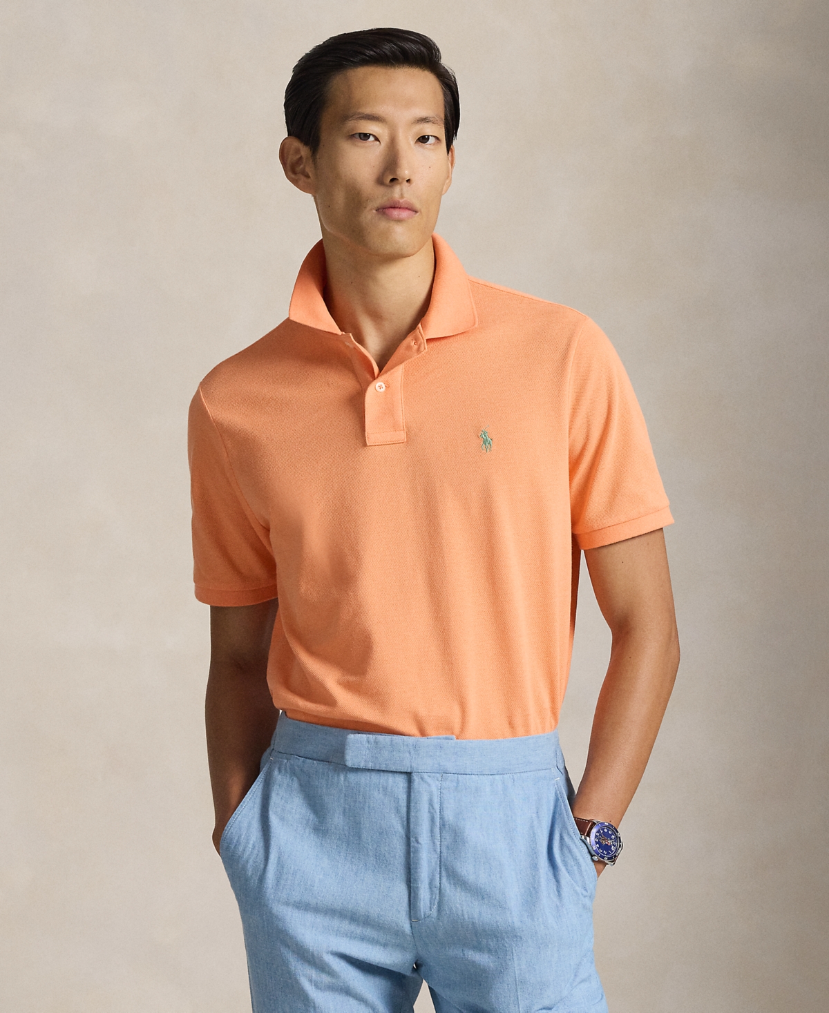 Click here for Polo Ralph Lauren Mens Classic-Fit Cotton Polo Shi... prices