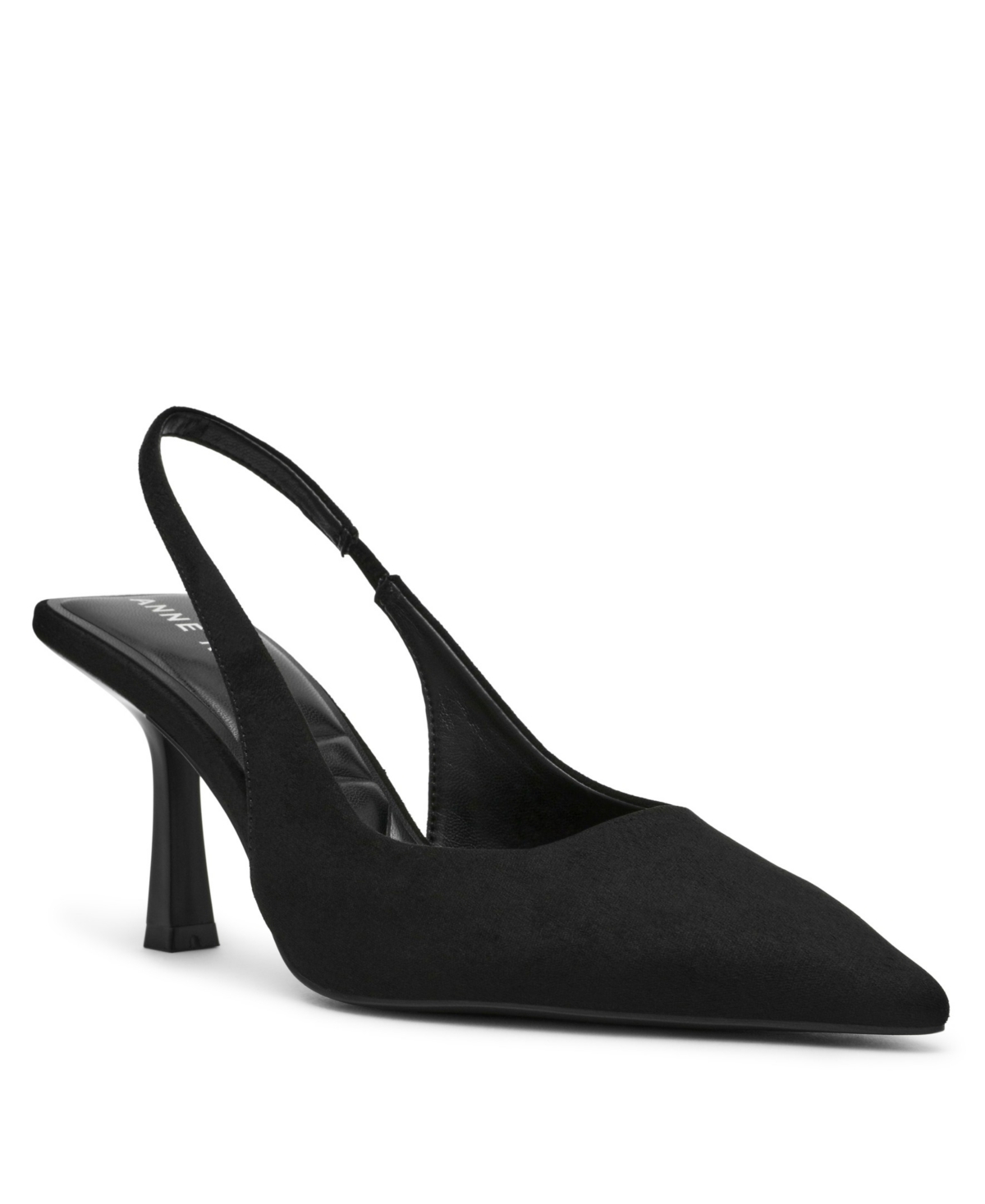 Anne Klein Womens Akitzy Pointed Toe Pumps - Black Micro
